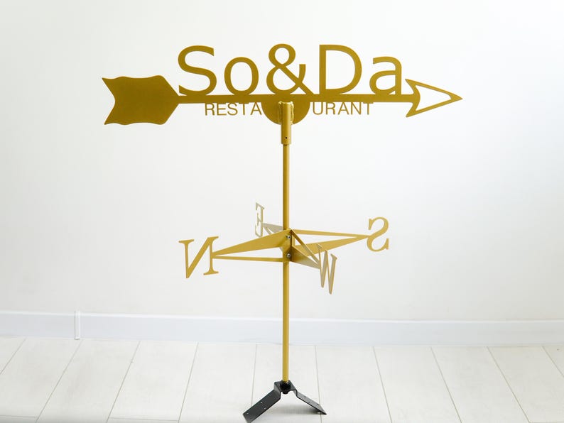 Custom Metal Weathervane - Personal Wind Vane Decor for Roof or Garden ...