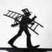 Chimney Weather Vane - Wind Vane Decor for Roof or Garden - Metal Wind ...
