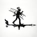 Chimney Weather Vane - Wind Vane Decor for Roof or Garden - Metal Wind ...