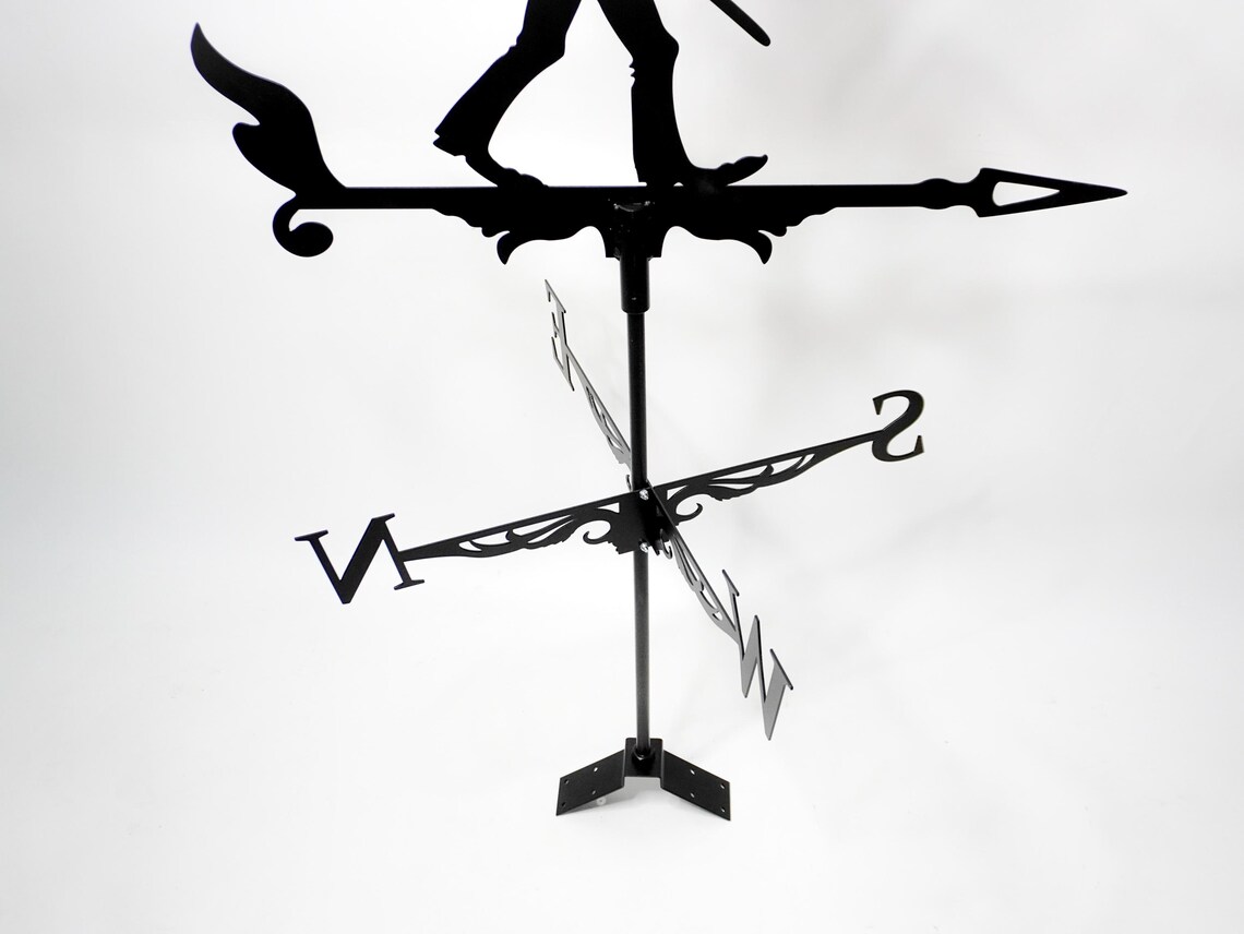 Chimney Weather Vane - Wind Vane Decor for Roof or Garden - Metal Wind ...