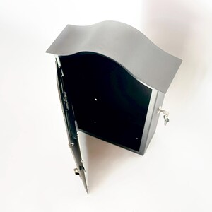 Locking Custom Mailbox - Wall Mounted Metal Mailbox With Personalized ...