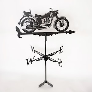 Motorcycle Weathervane – Iron Wind Vane for Roof or Garden - Etsy