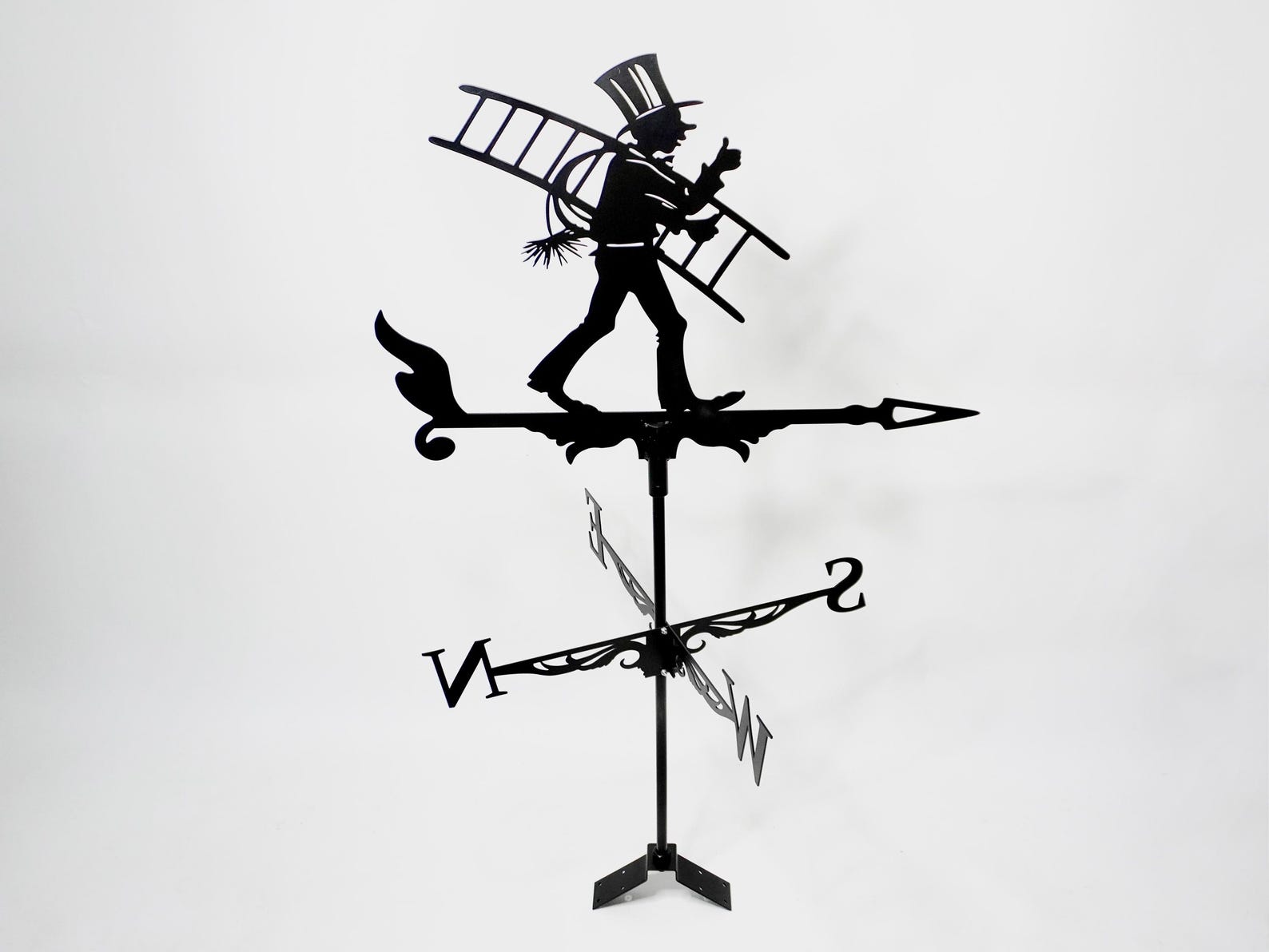 Chimney Weather Vane - Wind Vane Decor for Roof or Garden - Metal Wind ...