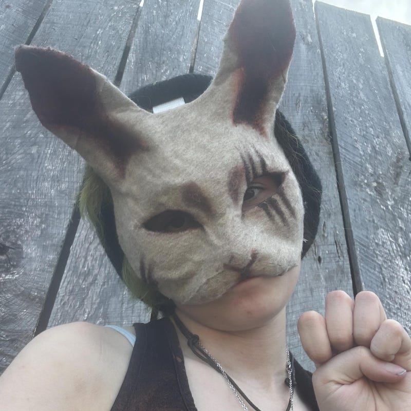 Bunny Mask - Etsy