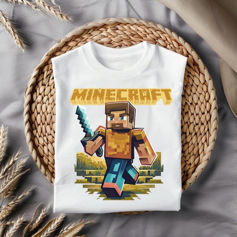 Minecraft PNG Video Game Character Design Minecraft Shirt Sublimation ...
