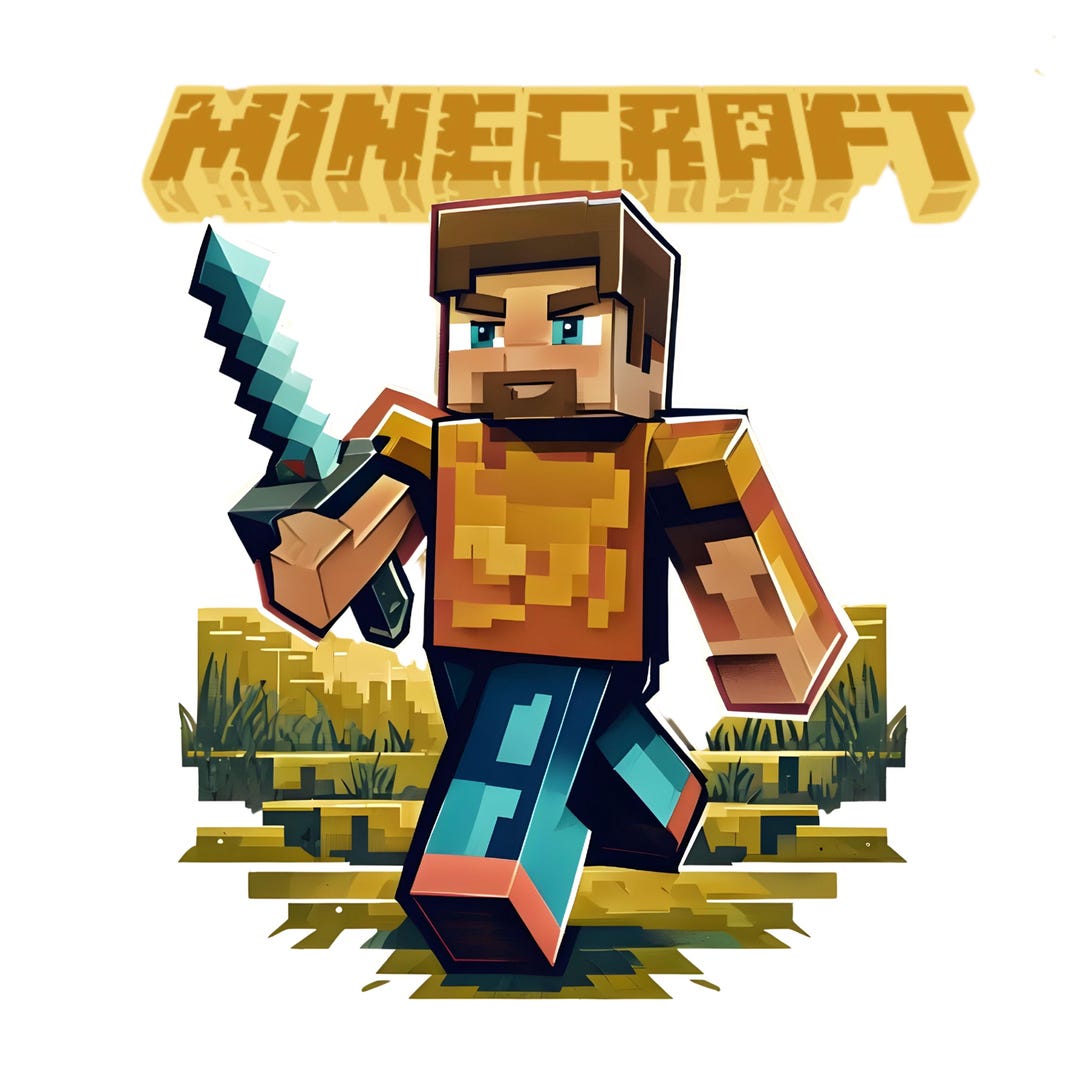 Minecraft PNG Video Game Character Design Minecraft Shirt Sublimation ...