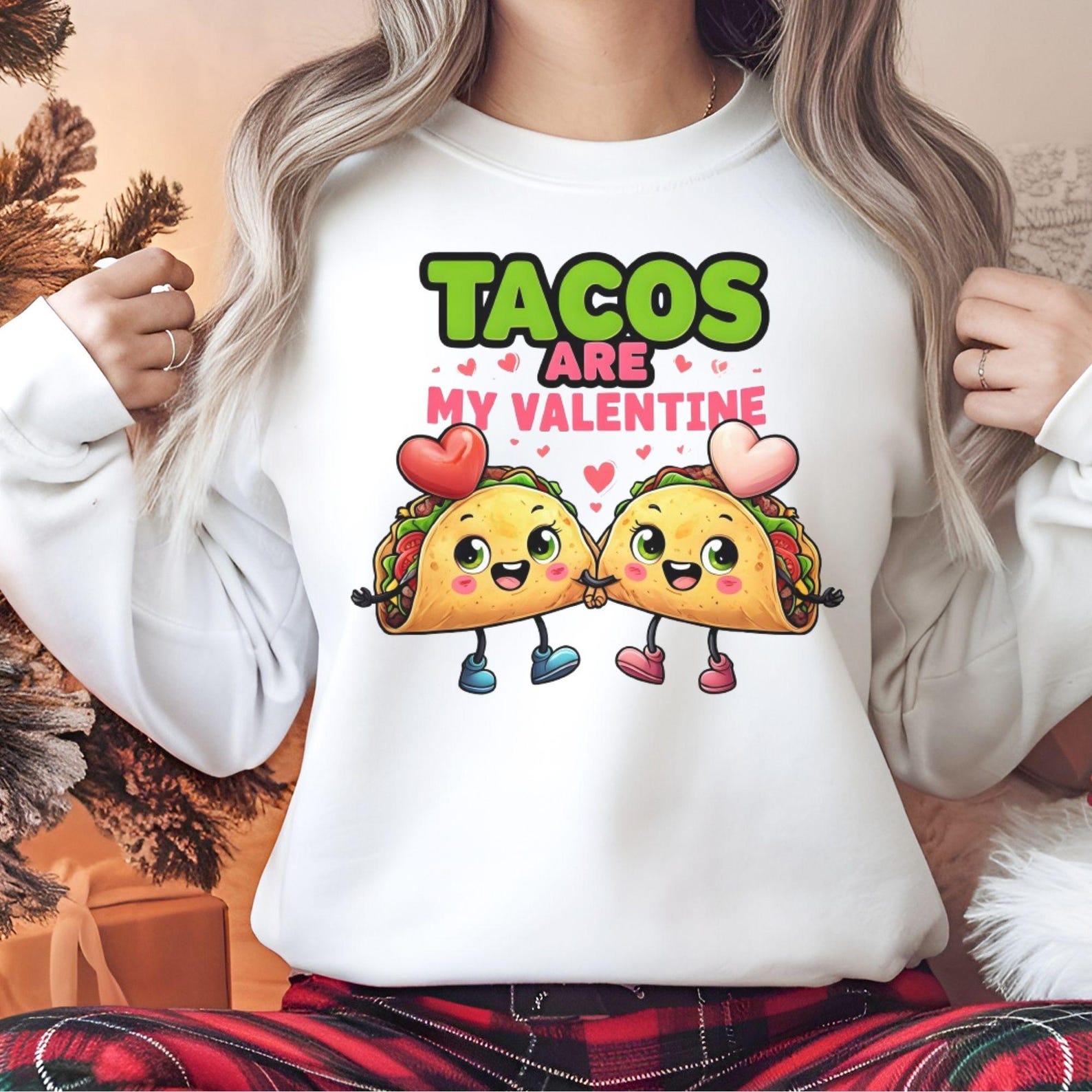 Tacos Are My Valentine PNG, Cute Cartoon Tacos Holding Hands With ...