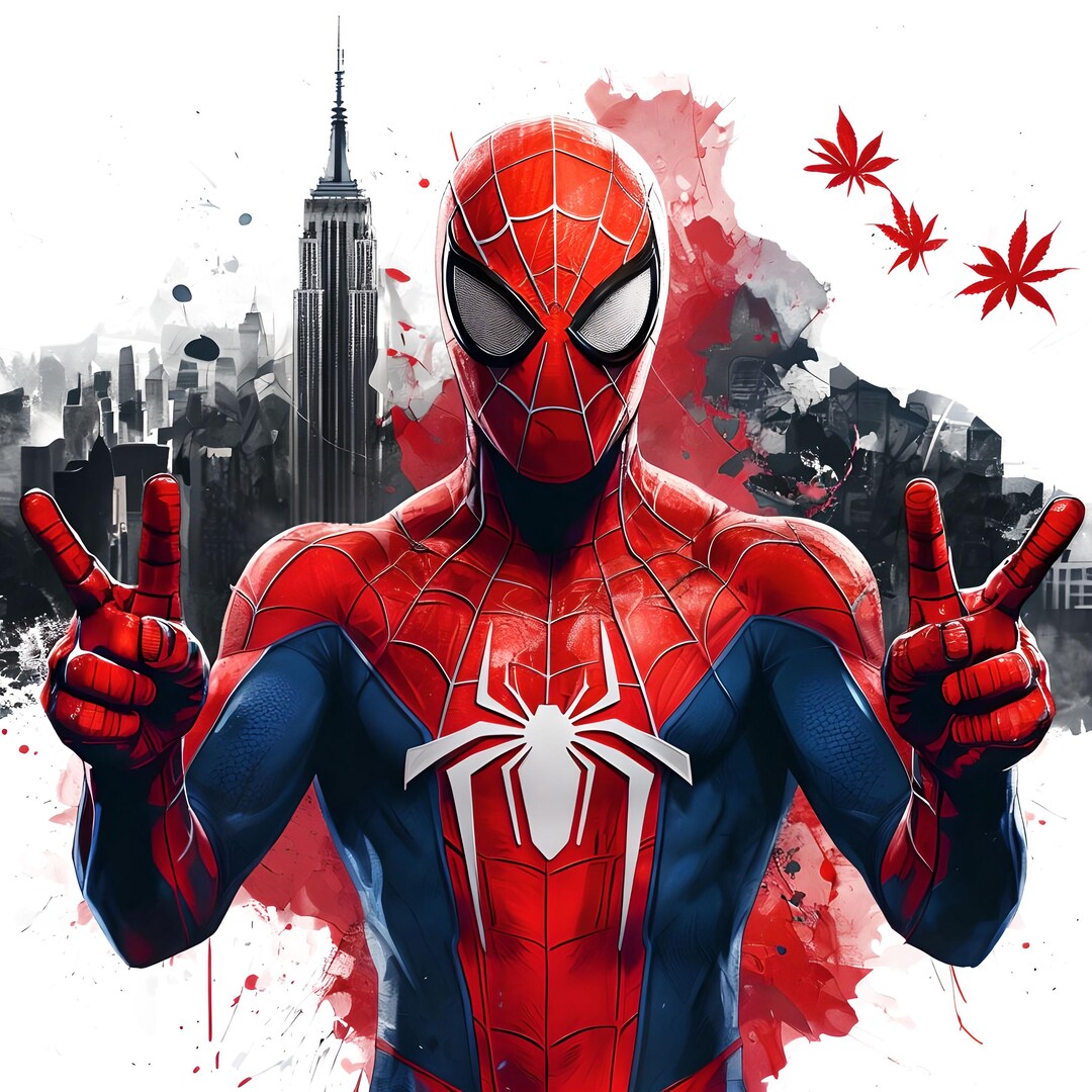 4 Vibrant Superhero Splash Watercolor Design PNG for Sublimation T ...