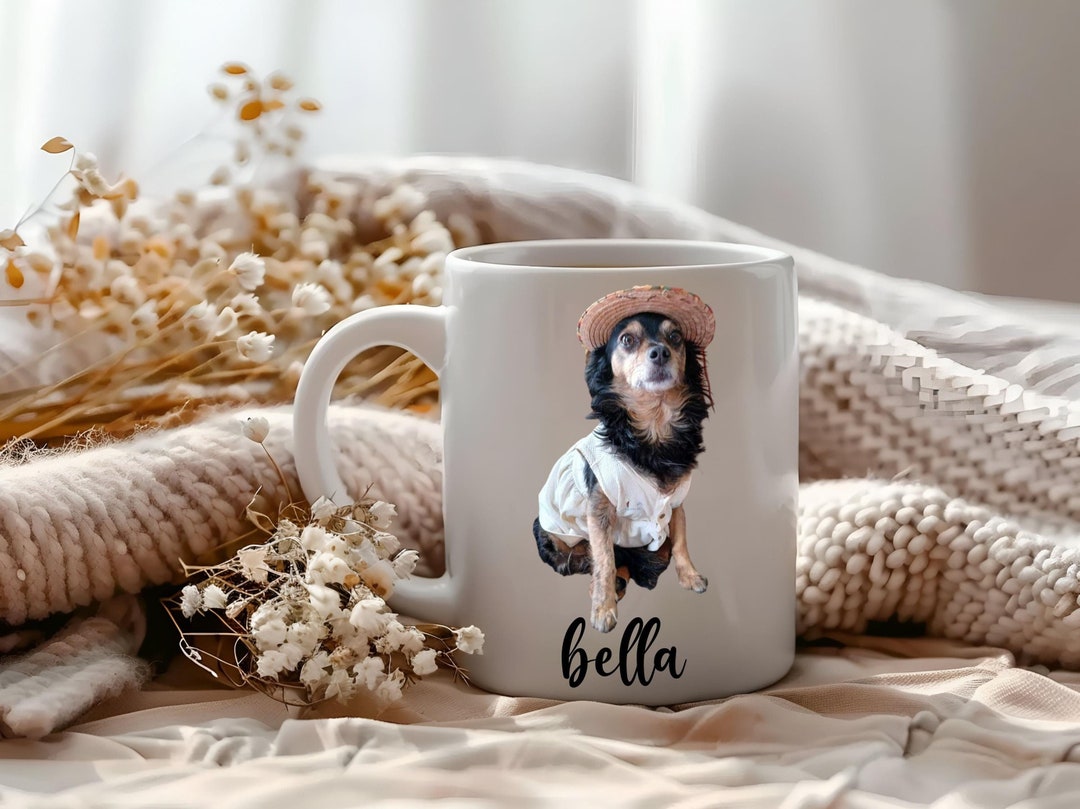 Personalized Pet Portrait Mug: Custom Dog Photo Gift - Etsy