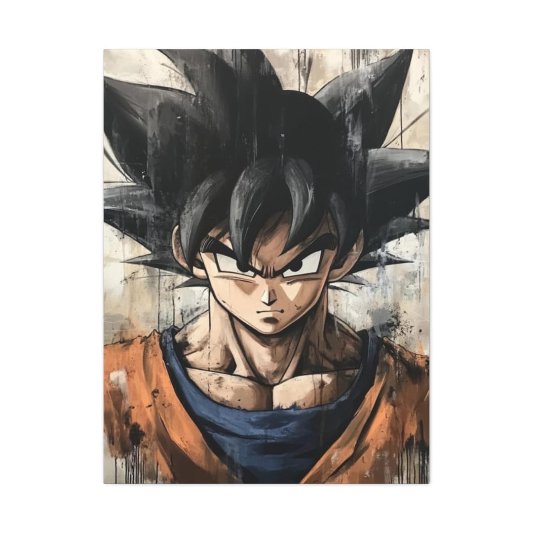 Dragon Ball Z Goku Matte Canvas, Stretched, 0.75" / 1.25" / Framed - Etsy