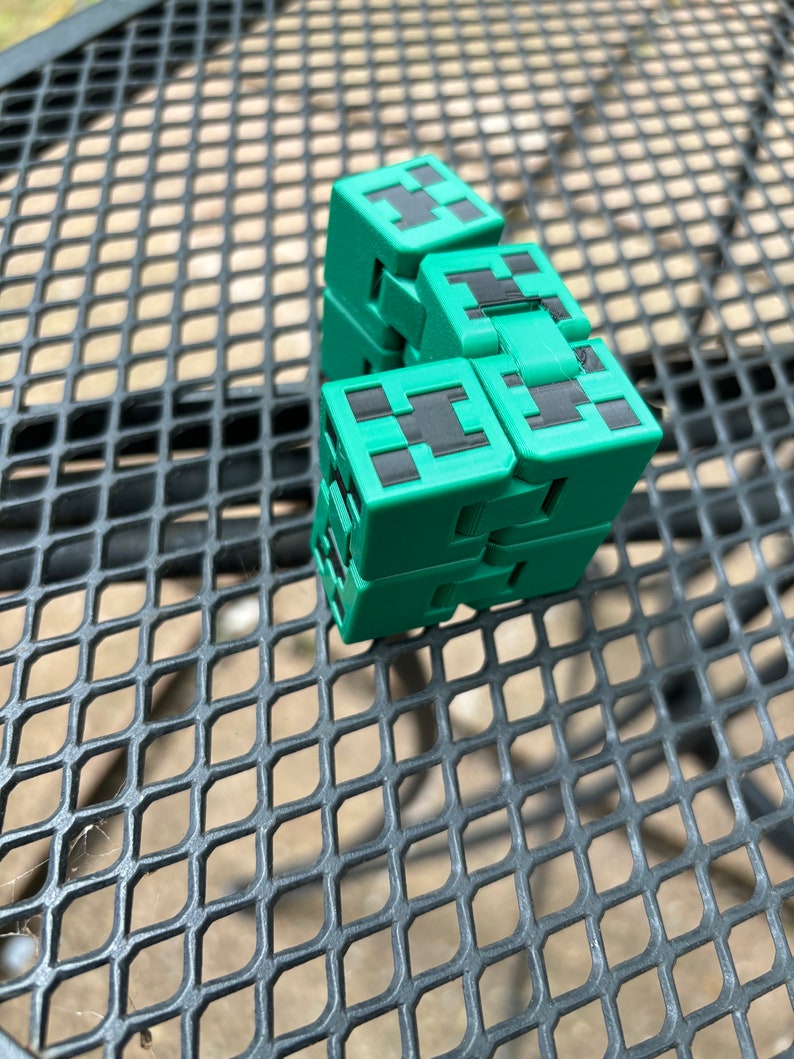3d Printed Creeper, Fidget Cube - Etsy
