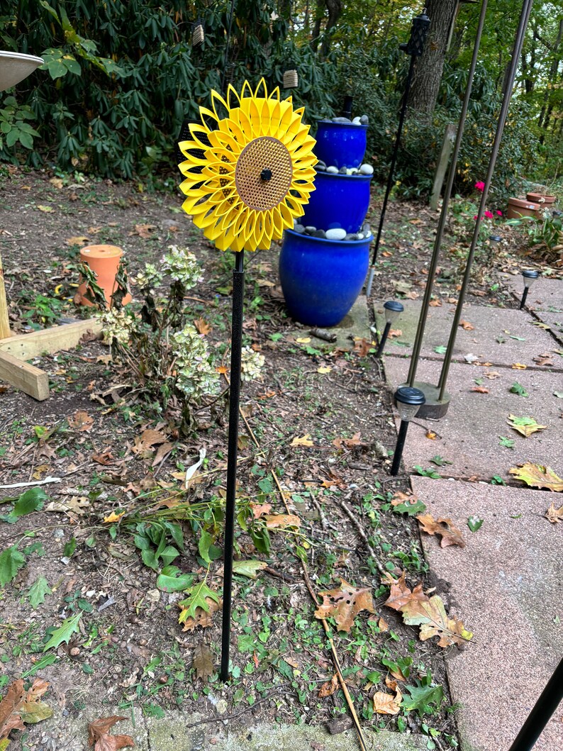 Sunflower Wind Mill - Etsy