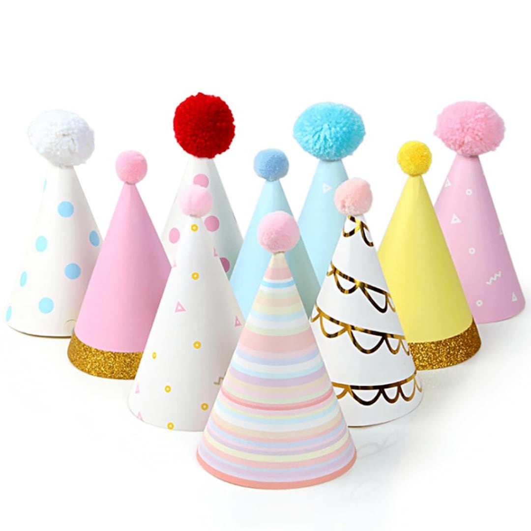 Kids Birthday Party Hats Colorful Celebration Headwear for Fun ...