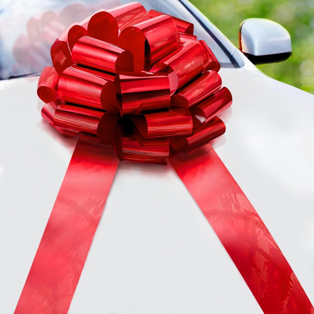 Big Car Bow, Gift Bows Bow, Round Car Bow,giant Bow for Car, Birthday ...