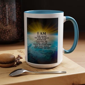 Devotional Light of the World Accent Coffee Mug 11, 15oz, - Etsy