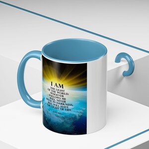 Devotional Light of the World Accent Coffee Mug 11, 15oz, - Etsy