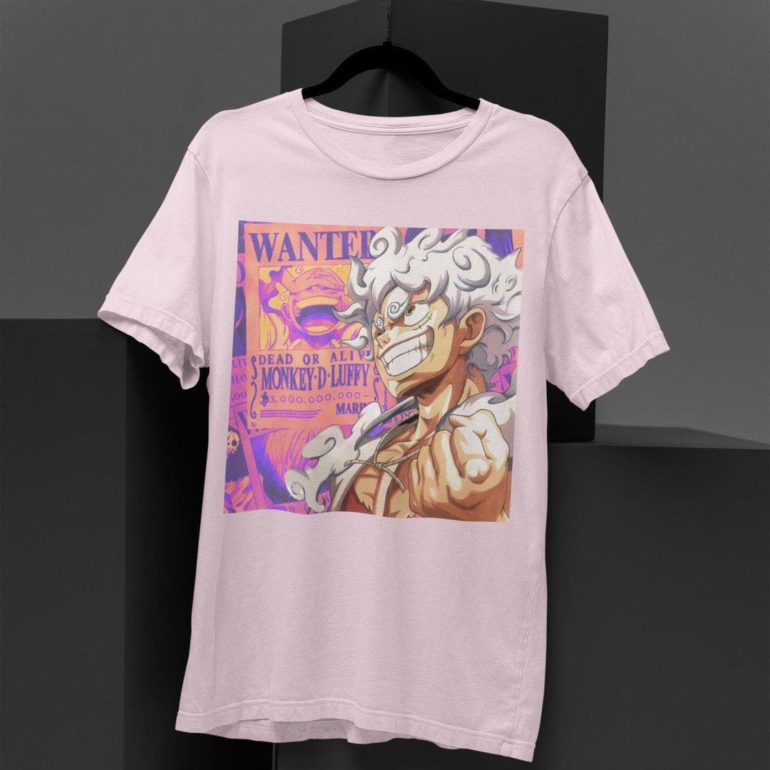 Gear 5 Luffy Shirt, Monkey D. Luffy Strawhat Fan Top, Anime Lover Gift ...