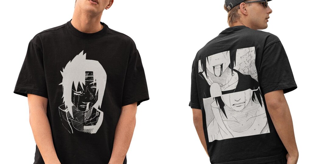 Itachi and Sasuke Shirt, Manga Panel Shirt, Anime Vintage Streetwear ...