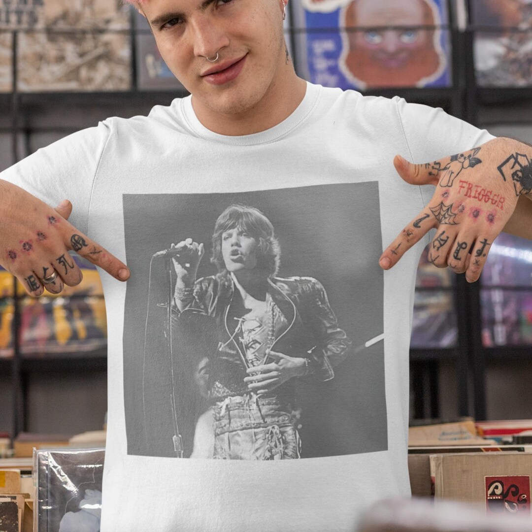 Mick Jagger Iconic Shirt, Mick Jagger in Stones Unisex Tee, Rolling ...