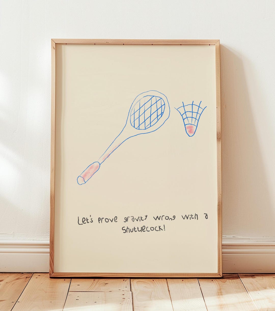 Badminton Print, Sports Wall Art, Athlete Room Decor, Badminton Poster ...