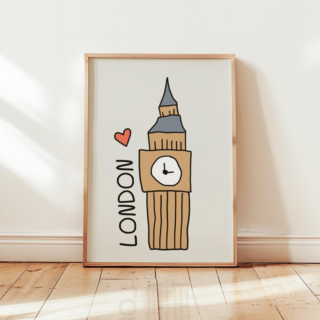 Big Ben London Print, UK Travel Art, British Landmark Decor, London ...