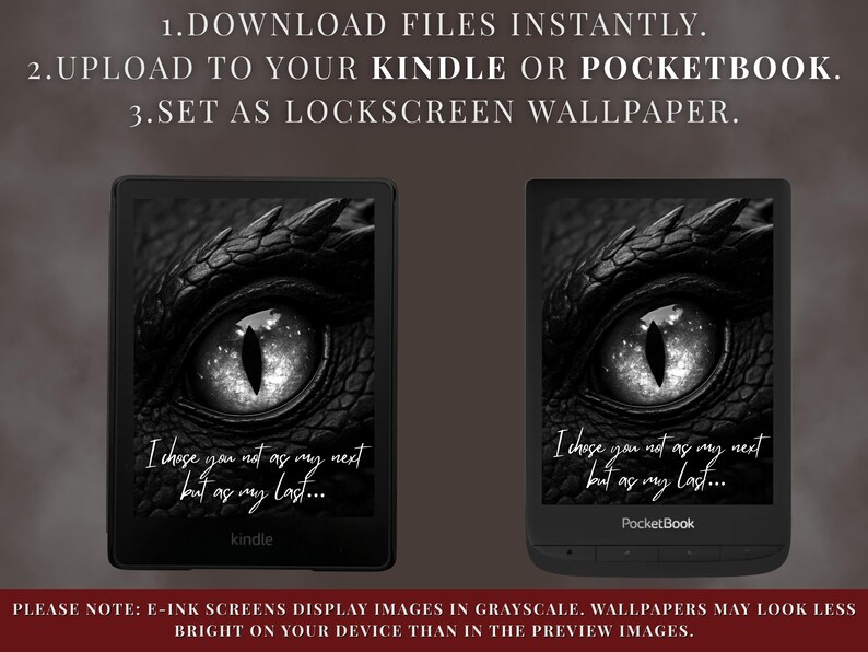 Kindle and Pocketbook Wallpaper Set | Fantasy and Dark Romance ...