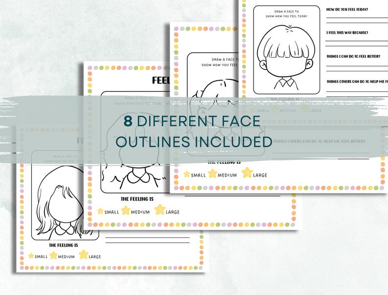 Emotions Check-in Worksheet, Feelings Chart (digital Download) - Etsy