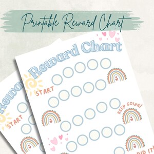 Rainbow Reward Chart, Kids Chore Chart (digital Download) - Etsy