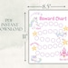 Kids Reward Chart Set, Positive Reinforcement (digital Download) - Etsy