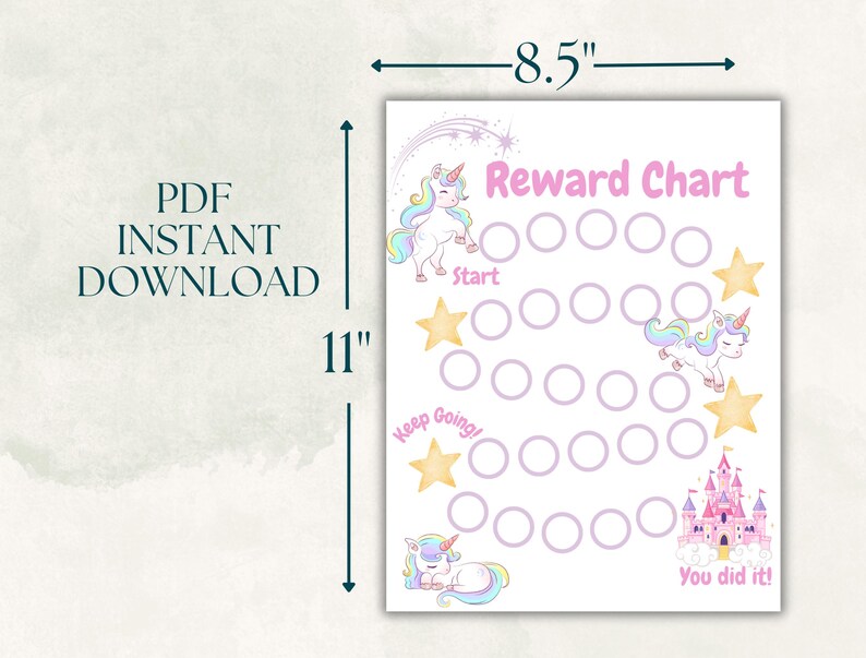 3 Pack Reward Chart Set for Kids, Printable Reward Chart, Behavior ...