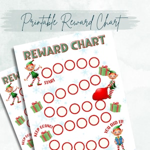 Elves Reward Chart, Printable Reward Chart, Behaviour Chart, Positive ...