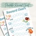 Mermaid Reward Chart for Kids, Printable Reward Chart, Behavior Chart ...