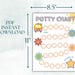 Groovy Potty Chart, Reward Chart, Printable Potty Chart, Digital Potty ...
