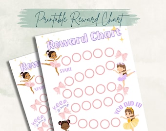 Mermaid Reward Chart for Kids, Printable Reward Chart, Behavior Chart ...