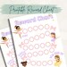 Ballerina Reward Chart for Kids, Printable Reward Chart, Behavior Chart ...