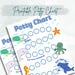 Ocean Potty Chart, Potty Training Chart, Sticker Chart, Potty Training ...