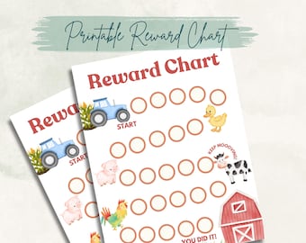 Construction Reward Chart for Kids, Printable Reward Chart, Behavior ...