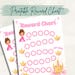 Princess Reward Chart, Positive Behavior, Chore Chart (digital Download ...