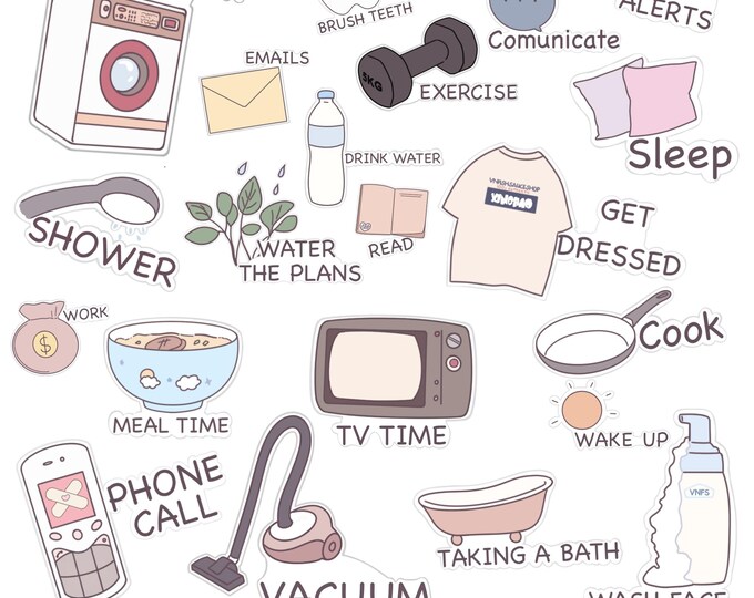 Digital Daily Activity Stickers for Planners, Goodnotes, iPad ...
