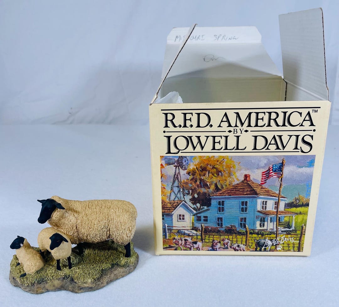 1987 Lowell Davis "missouri Spring" Figurine S. Ewe Lambs Schmid 225 ...