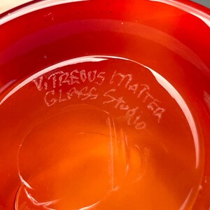 Hand Blown Glass Vase - Vitreous Matter Glass Studio - Etsy