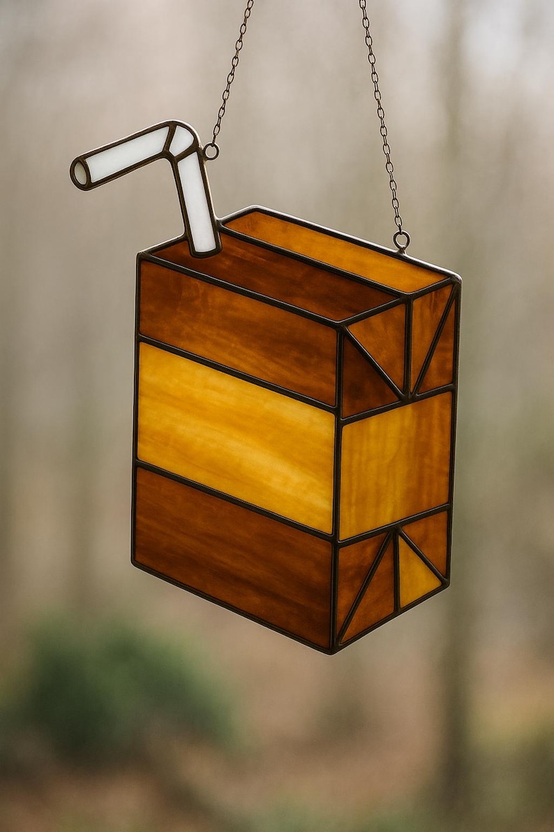 Juice Box Stained Glass Pattern: DIY Suncatcher PDF - Etsy New Zealand