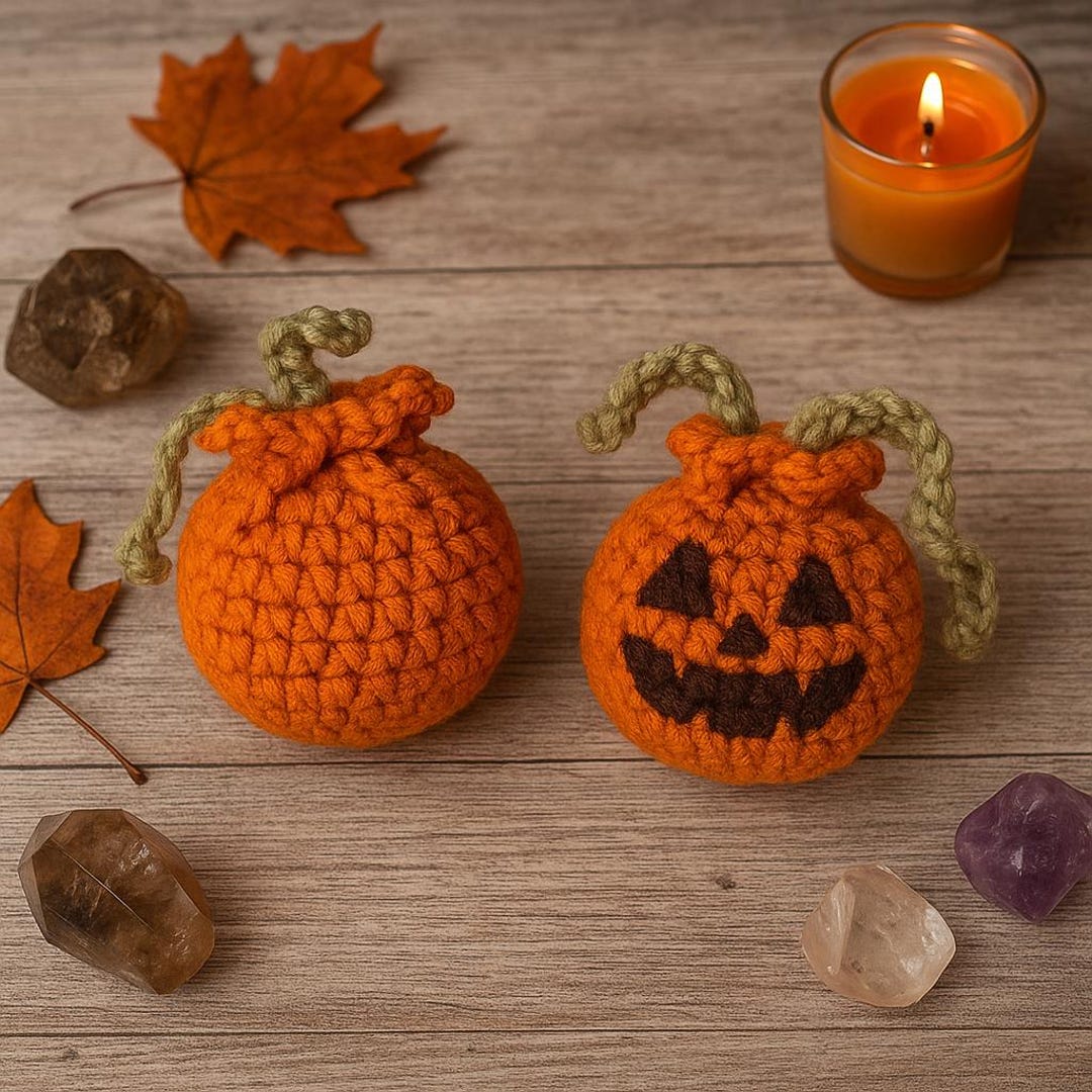Pumpkin Sprite Pouch Crochet Pattern - Etsy