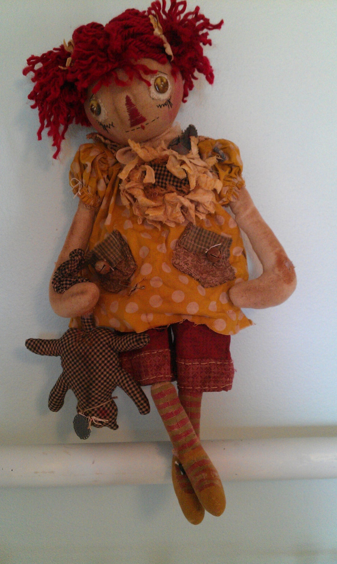 Kittie, Kat and Mouse, 24" Primitive Raggedy Doll Pattern, PDF Version ...