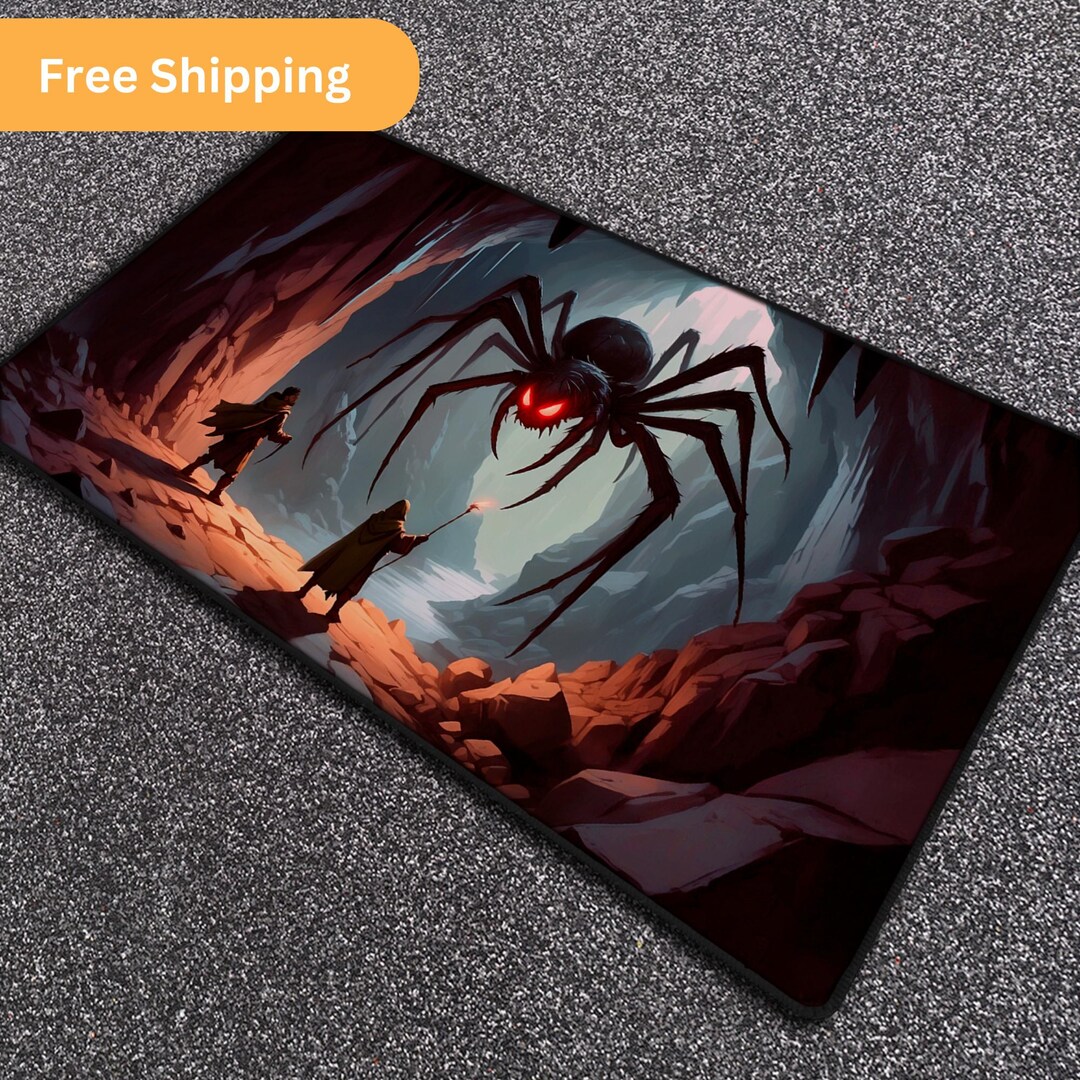 Spider's Lair MTG Playmat Deskmat // Fantasy Playmat // Dark Deskmat ...