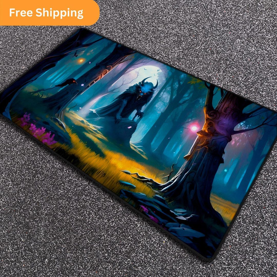 Forest Spectre MTG Playmat Deskmat Mousepad // MTG TCG // Gifts for ...