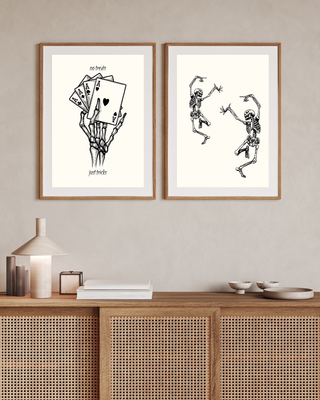 Skeleton Wall Art, Spooky Themed Wall Art, Halloween, Funky Skeleton ...