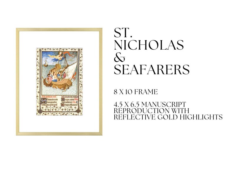 St. Nicholas & Seafarers Catholic Illuminated Manuscript - Etsy