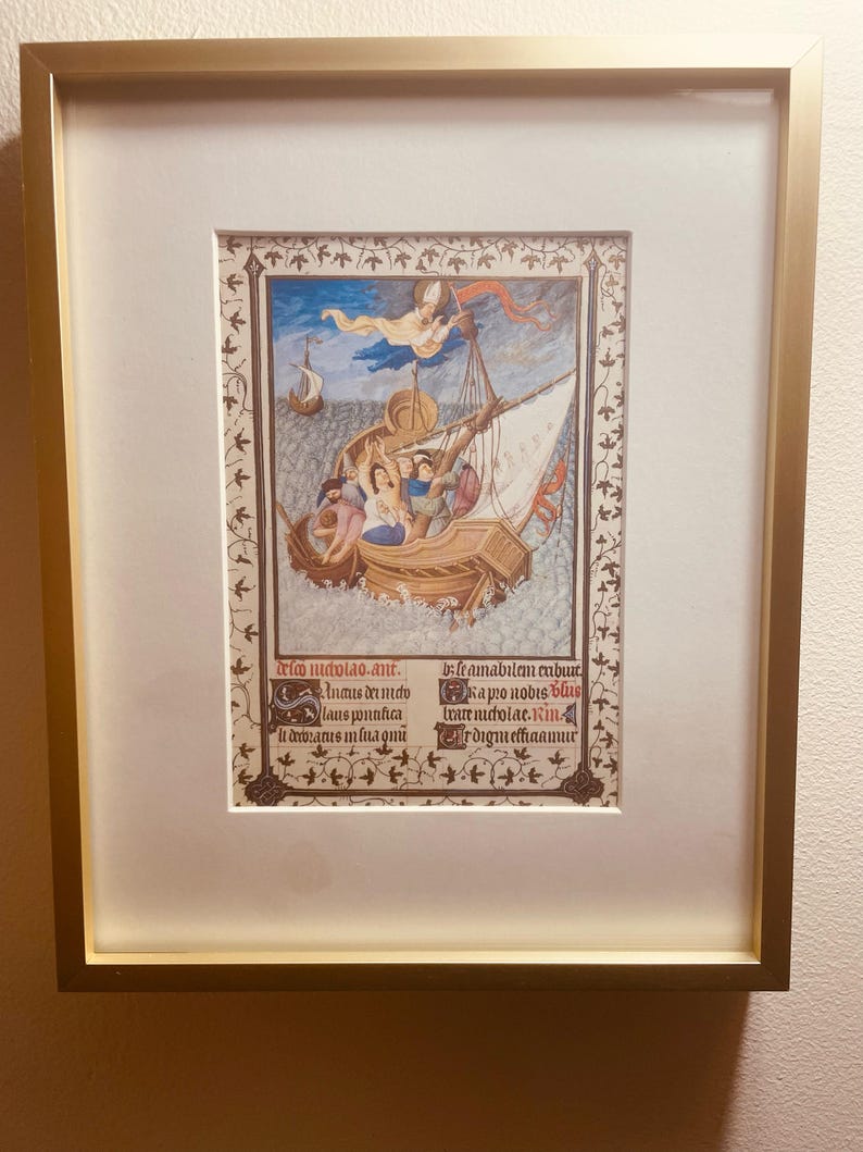 St. Nicholas & Seafarers Catholic Illuminated Manuscript - Etsy