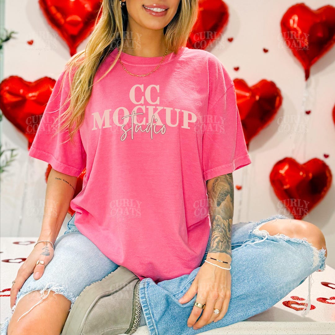 Crunchberry Comfort Colors 1717 Mockup | CC1717 Valentines Day ...